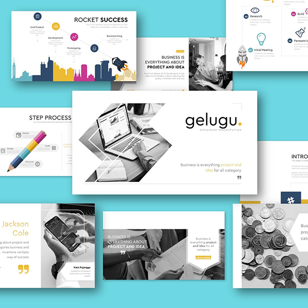Шаблон бизнес - презентации GELUGU - biecom.market